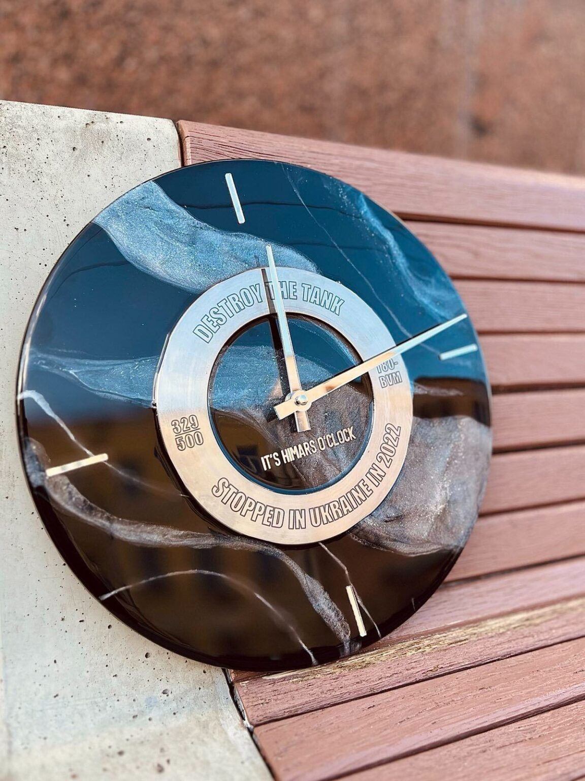 It's HIMARS o'clock - Wall clock with a fragment from a tank ~ Gate To ...