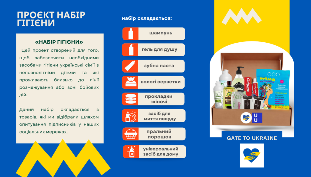 HYGIENE KIT FORM ~ Gate To Ukraine - Help Ukrainian Families Directly